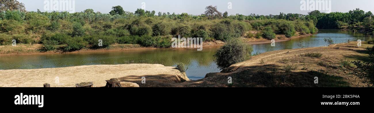 View of Varada river Stock Photo - Alamy