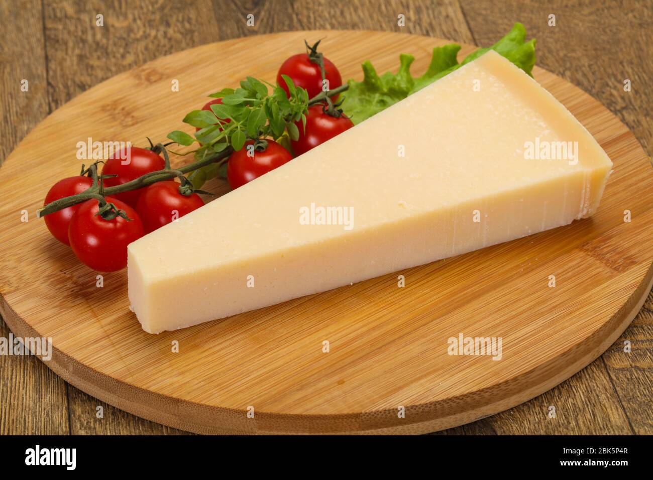Italian traditional parmesan cheese triangle served salad Stock Photo ...