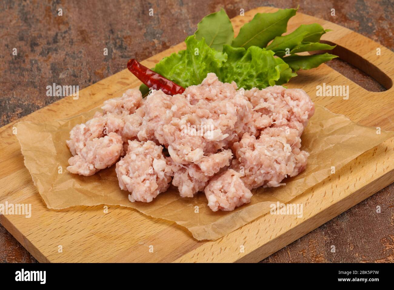 Homemade pork minced meat ready for cooking Stock Photo - Alamy