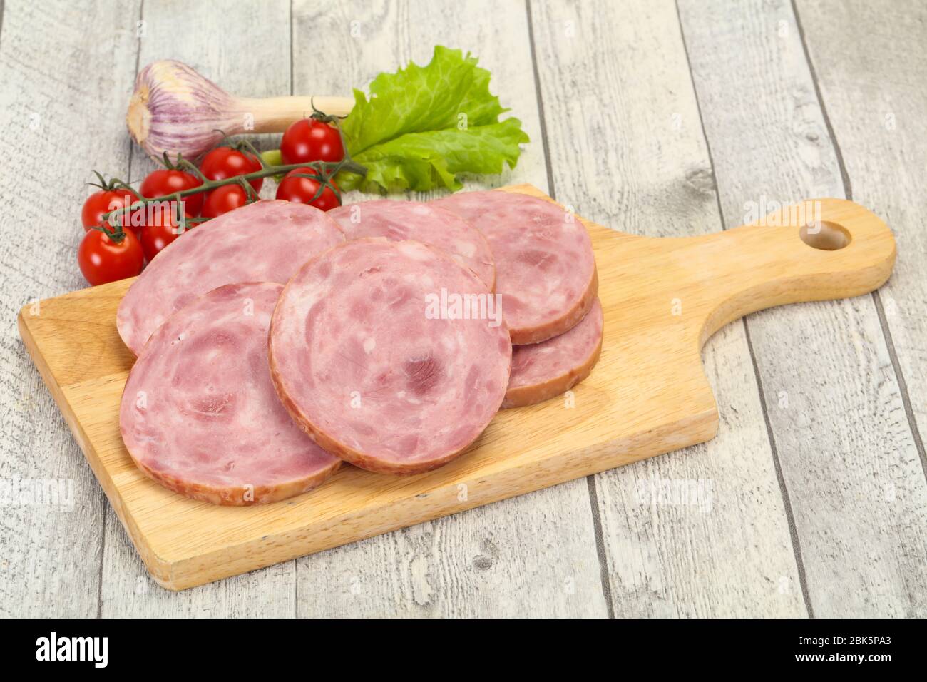 Natural ham made from pork meat Stock Photo - Alamy