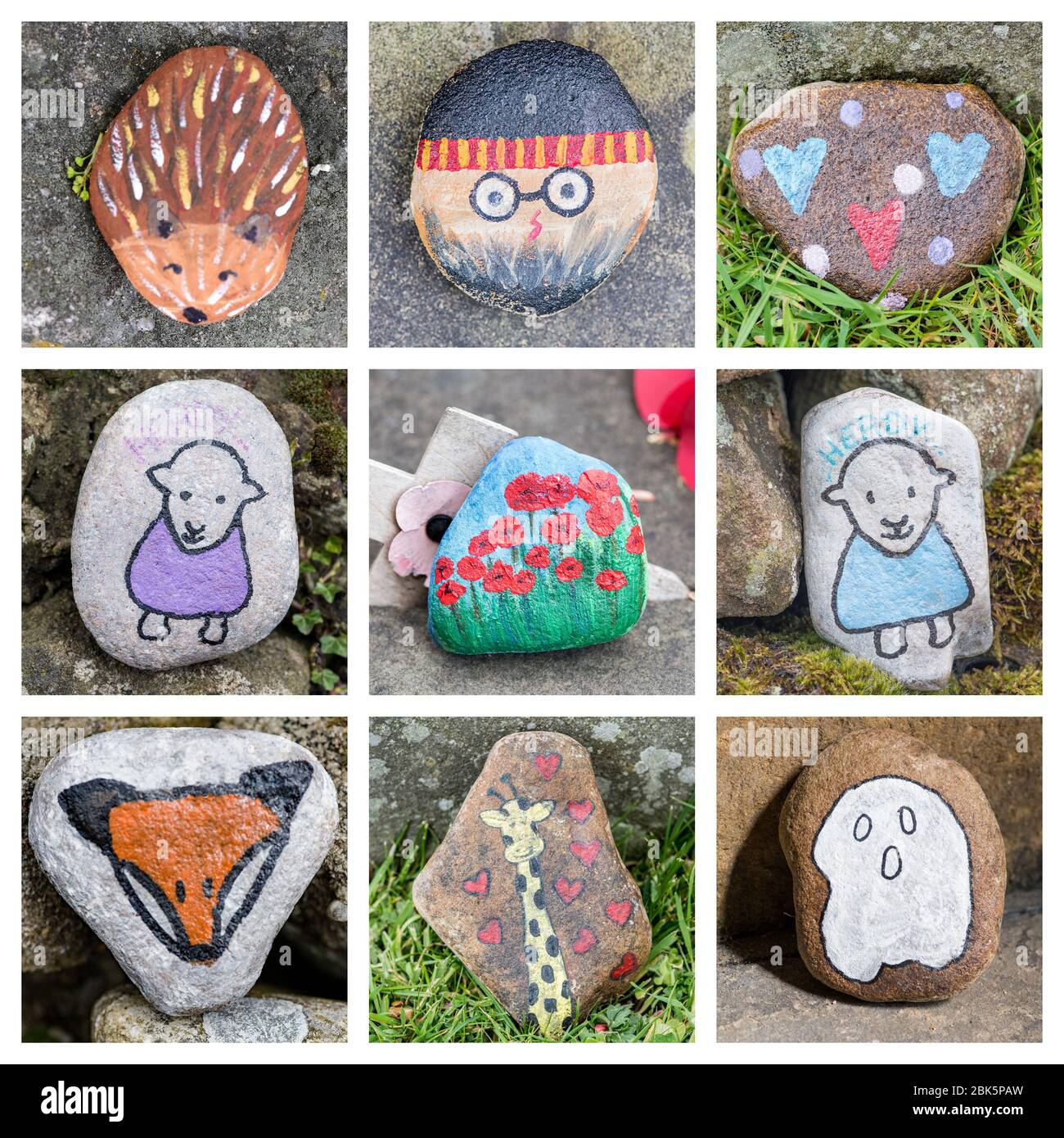 Painted Rocks Cut Out Stock Images & Pictures - Alamy