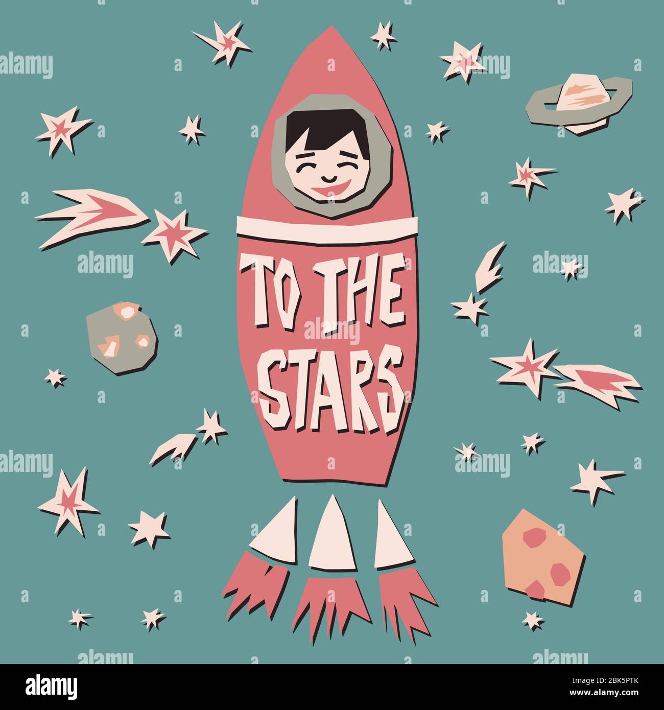 To the stars text cutout space poster Stock Vector Image & Art - Alamy