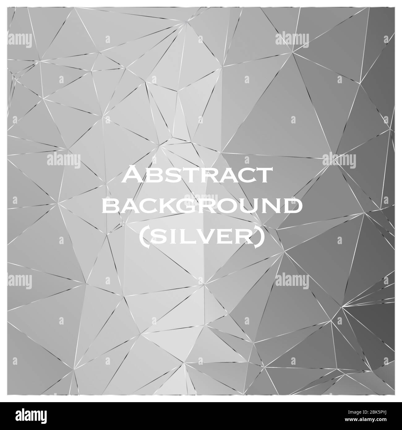 Modern (Sliver) Shiny Polygonal shapes background, low poly triangles ...