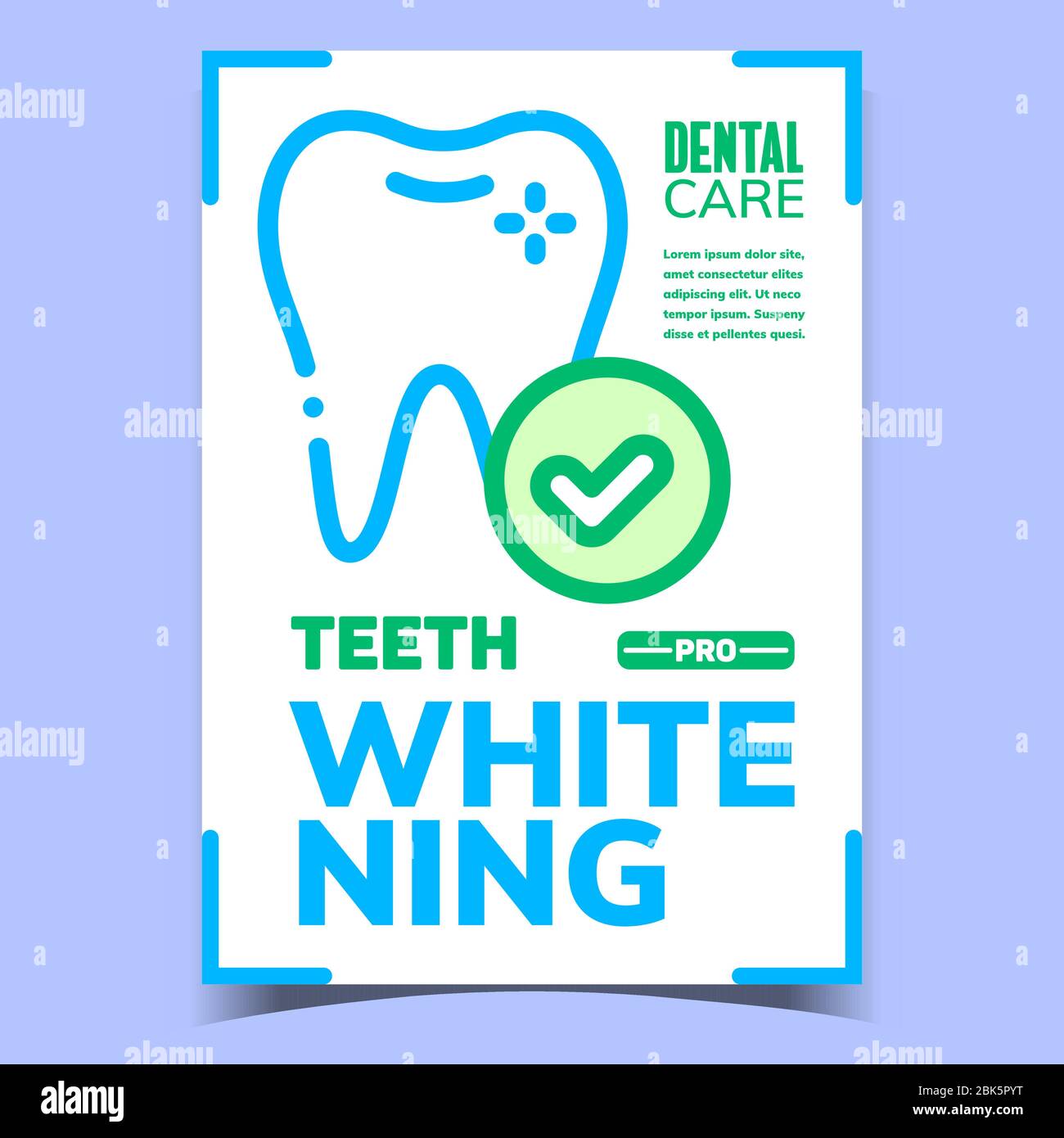 Teeth Whitening Creative Advertising Poster Vector Stock Vector Image ...