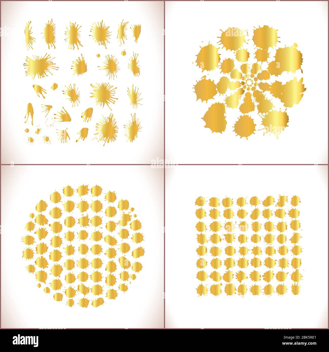 Vector gold paint splash splatter hi-res stock photography and images ...
