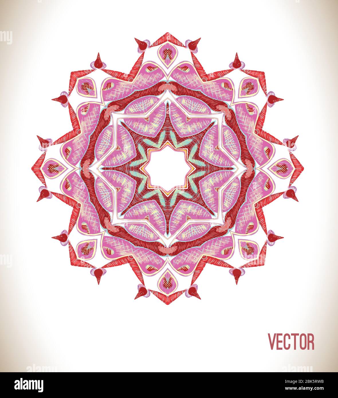 Hand drawn acrylic abstract background. Beautiful circle art Stock ...