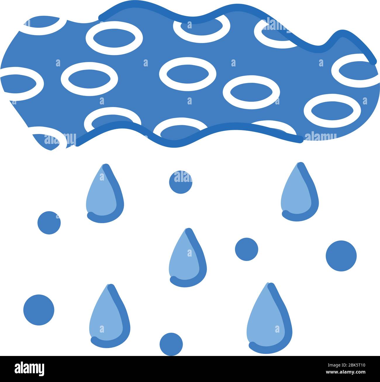 cloud rainy weather symbol isolated icon Stock Vector Image & Art - Alamy