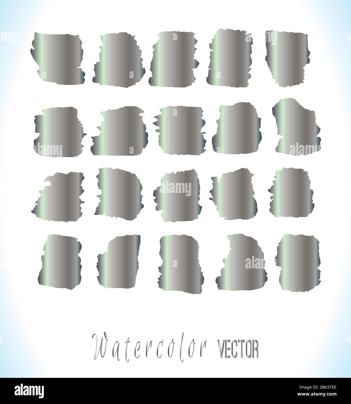Vector art illustration. Silver decor on white background Stock Vector ...