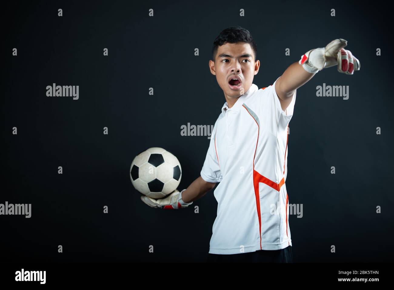 One caucasian goalkeeper soccer hi-res stock photography and images - Alamy