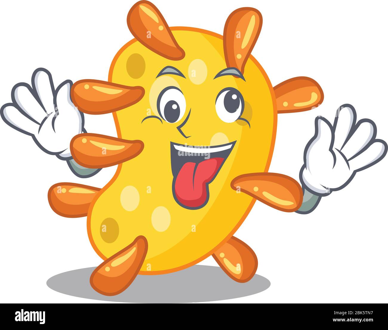 A cartoon design of vibrio having a crazy face Stock Vector Image & Art ...