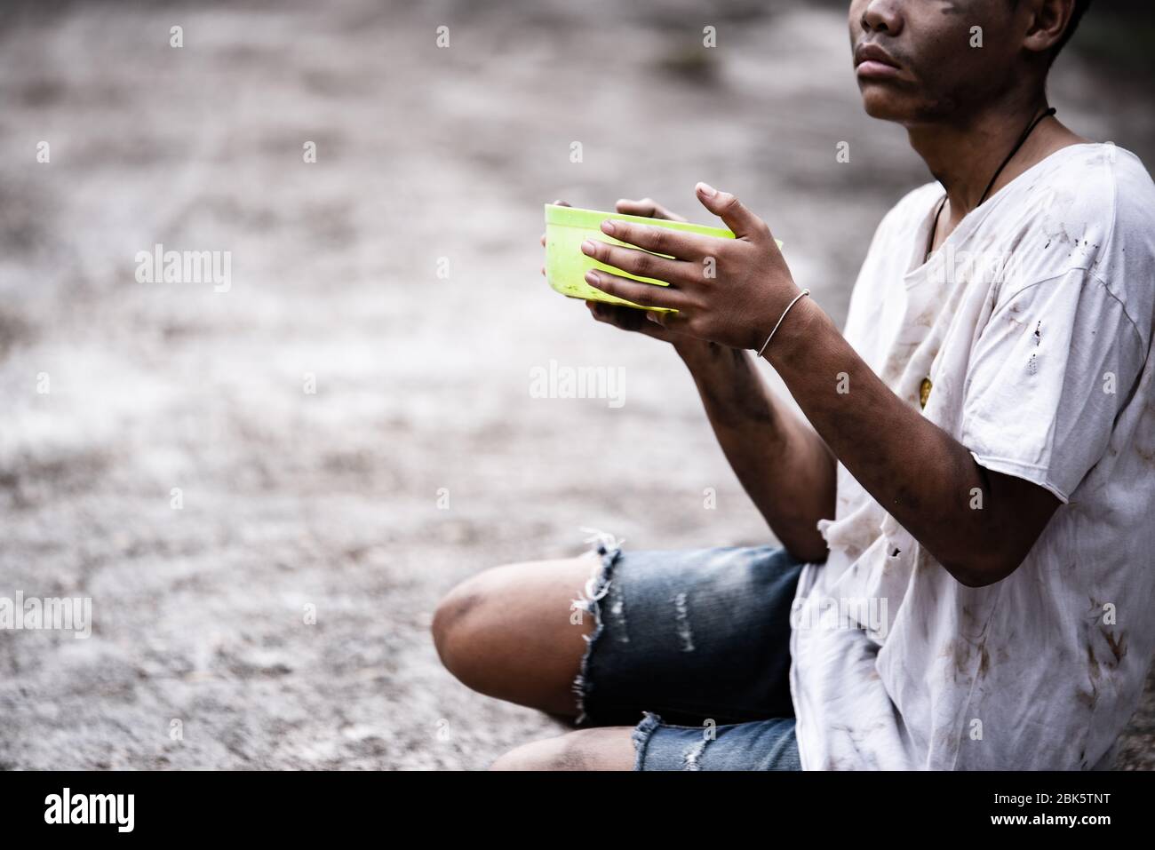 homeless man for help concept for poverty or hunger people, Human ...