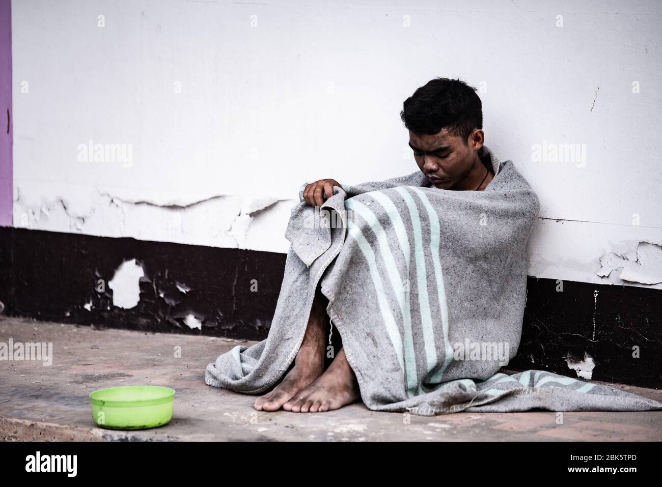 homeless man for help concept for poverty or hunger people, Human ...