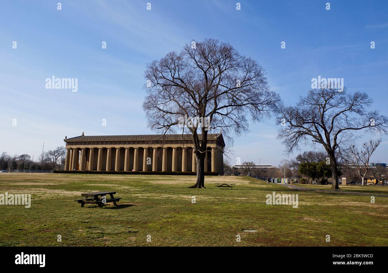 Parthenon in Centennial Park in Nashville Tennessee USA Stock Photo - Alamy