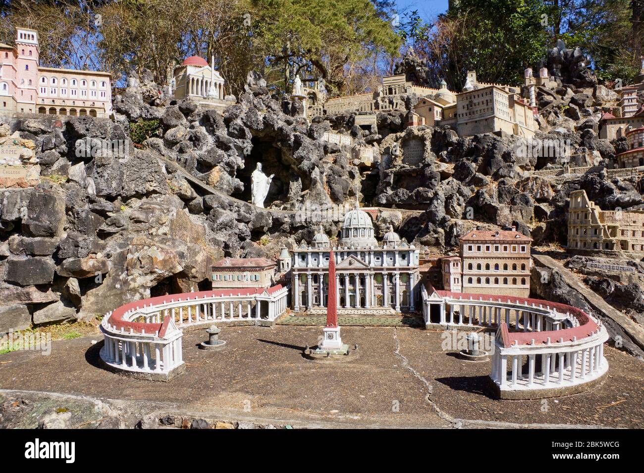 Ave Maria Grotto in Cullman Alabama Stock Photo - Alamy