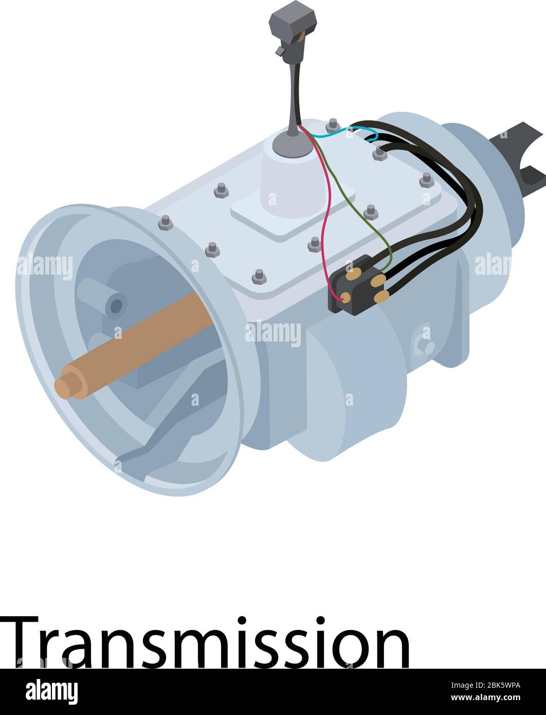 Transmission icon. Isometric of transmission vector icon for web design ...