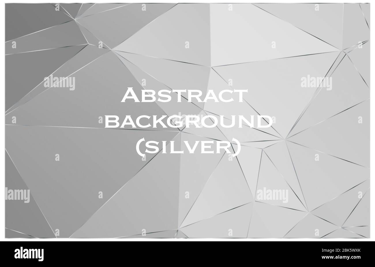Modern (Sliver) Shiny Polygonal shapes background, low poly triangles ...