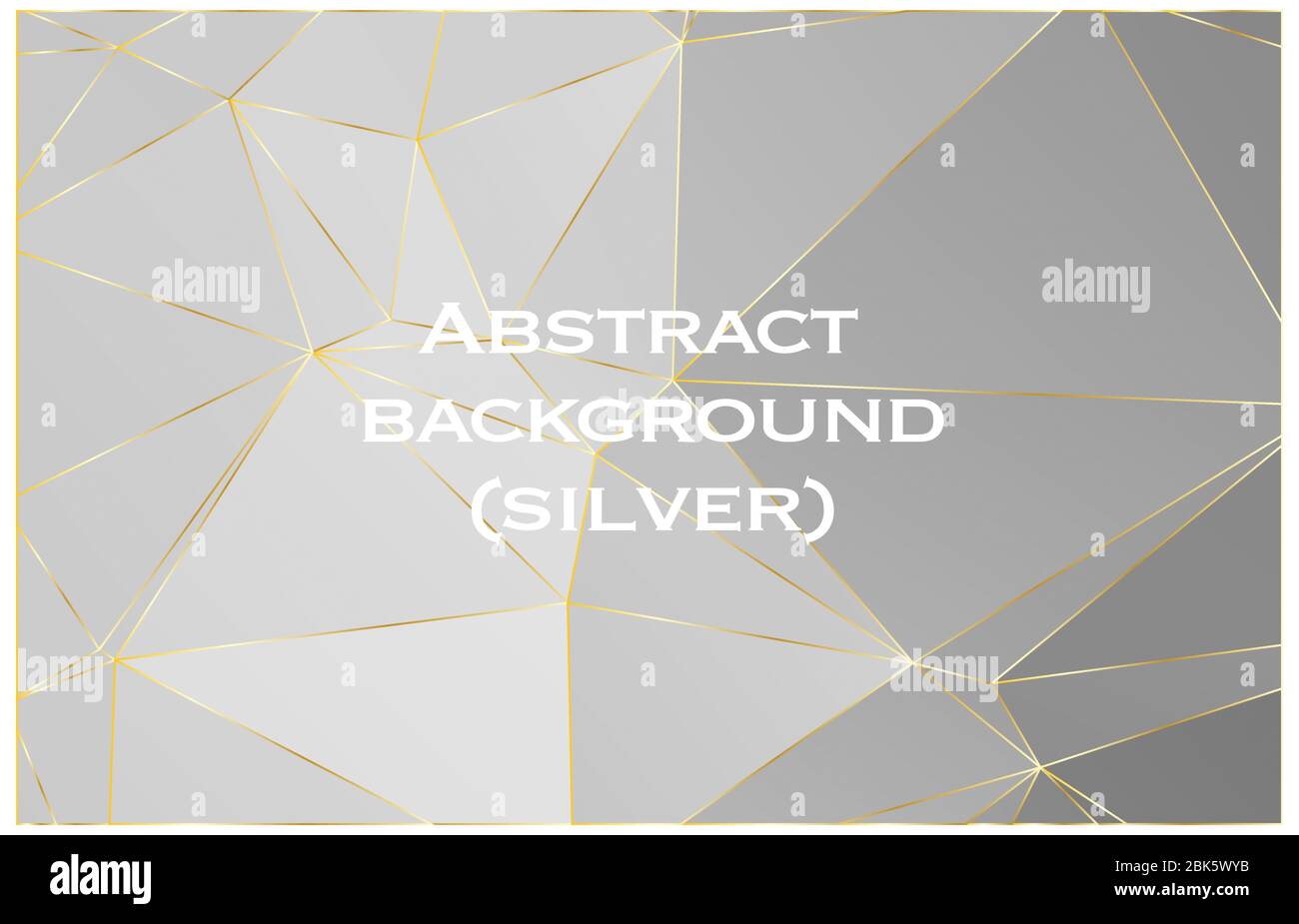 Modern (Sliver) Shiny Polygonal shapes background, low poly triangles ...