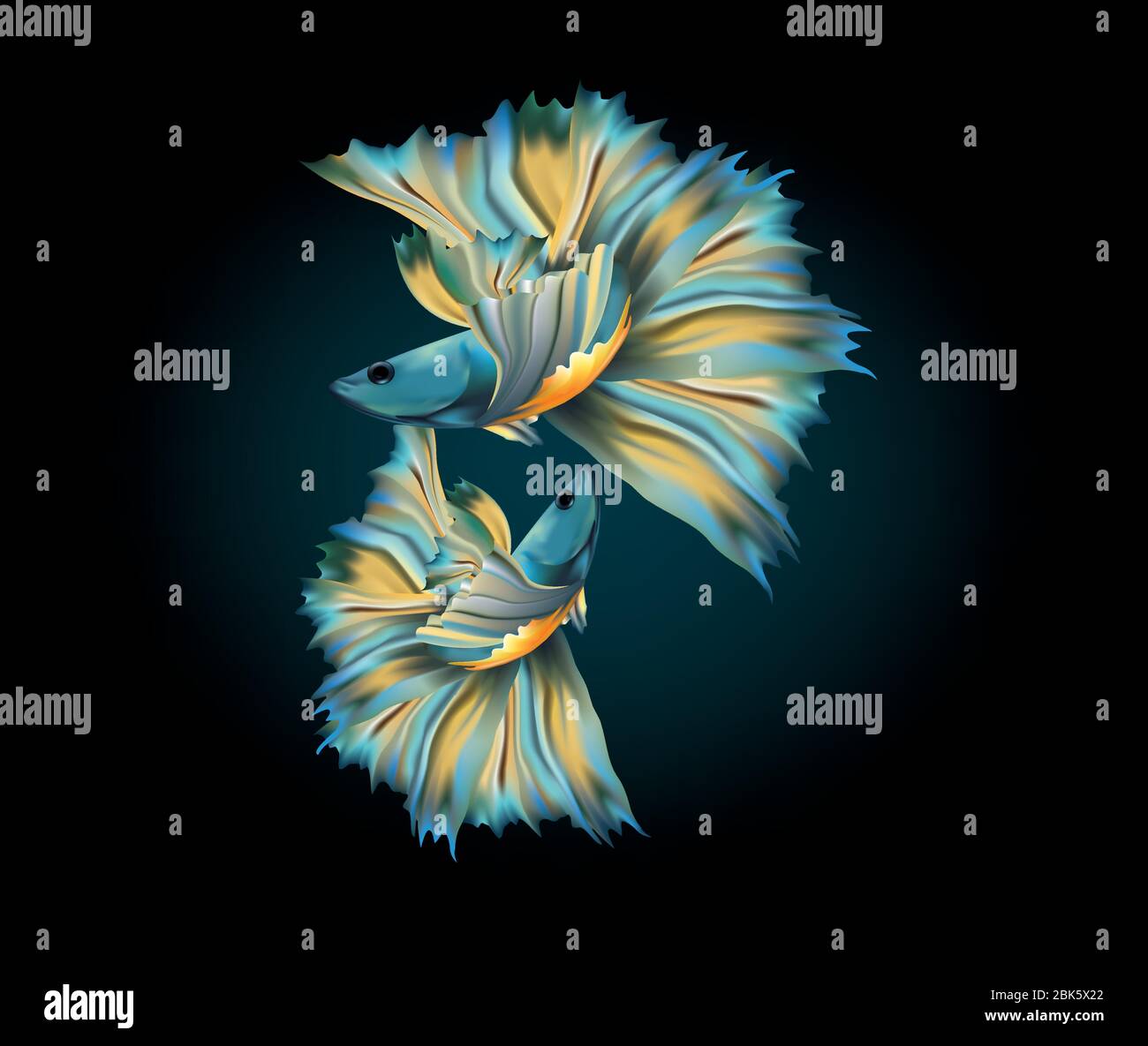 Fish pond thailand Stock Vector Images - Alamy