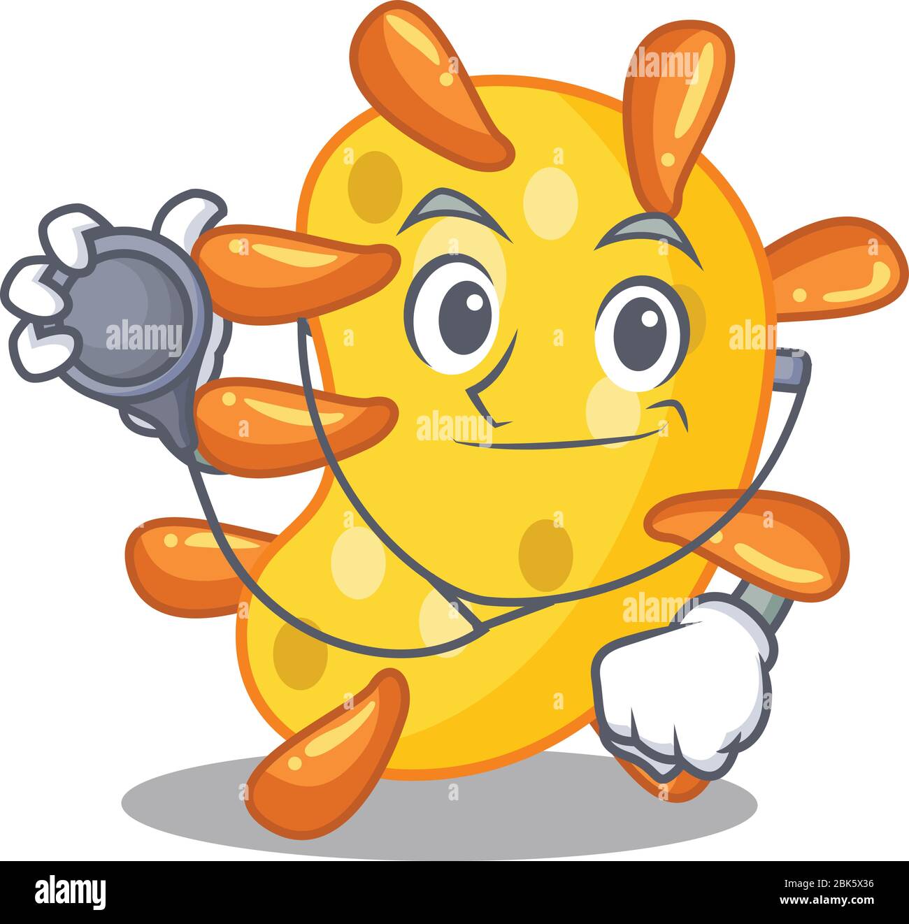 Vibrio in doctor cartoon character with tools Stock Vector Image & Art ...