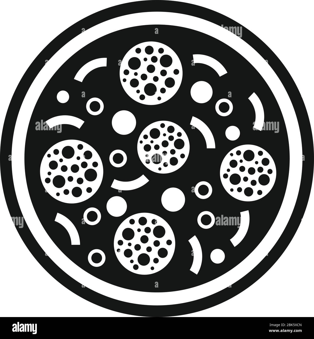 Restaurant pizza icon. Simple illustration of restaurant pizza vector ...