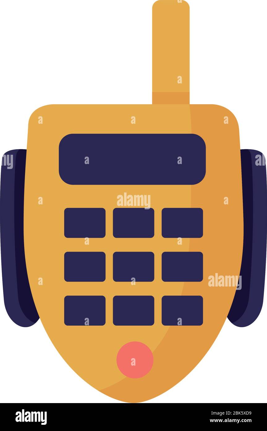 radio communicator device isolated icon Stock Vector Image & Art - Alamy