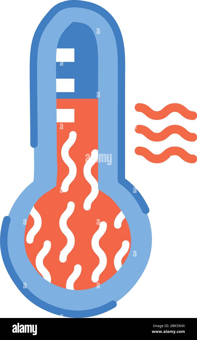 sun with thermometer weather symbol isolated icon Stock Vector Image ...