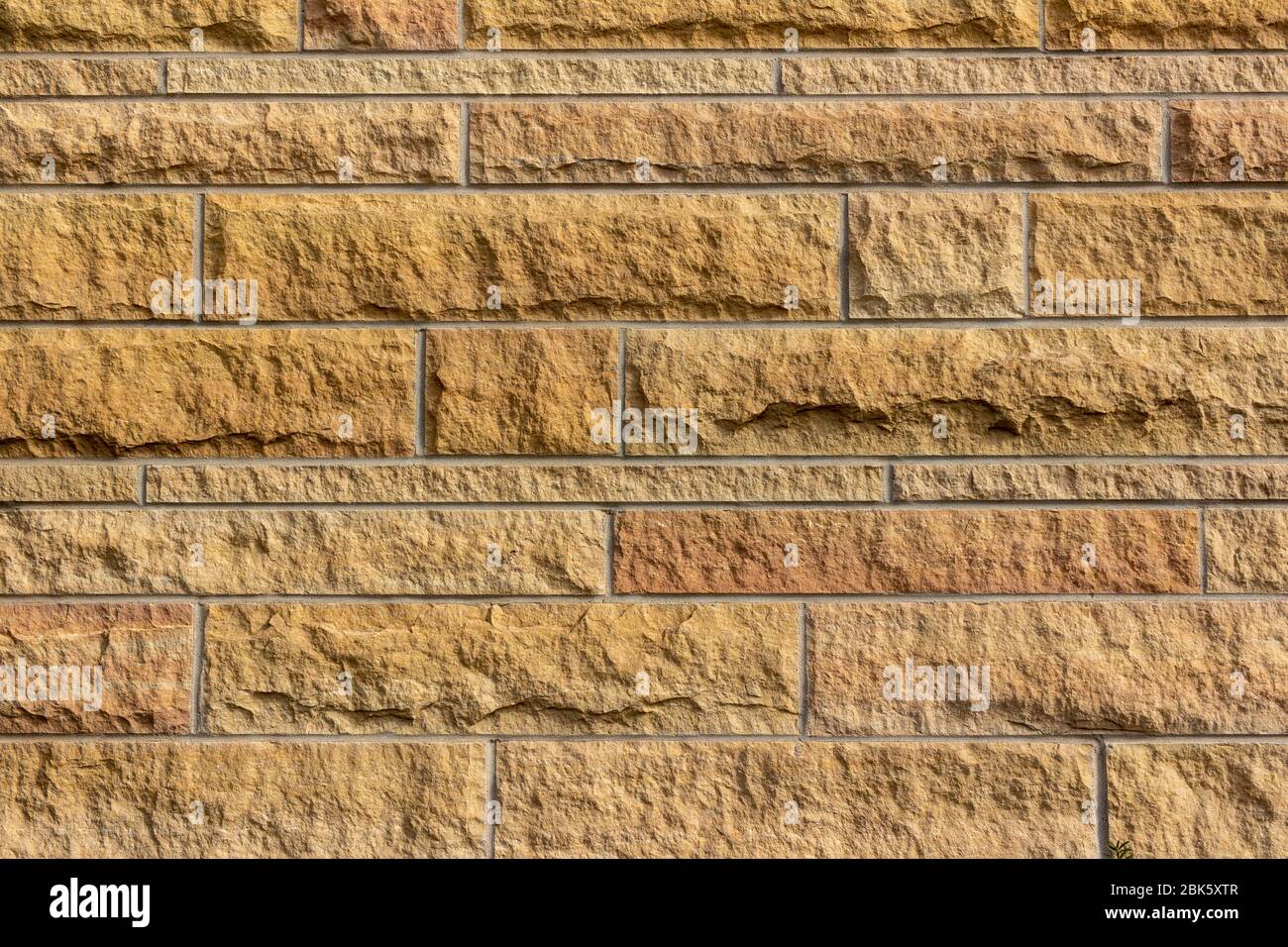 Light brown color modern limestone brick wall texture background Stock ...