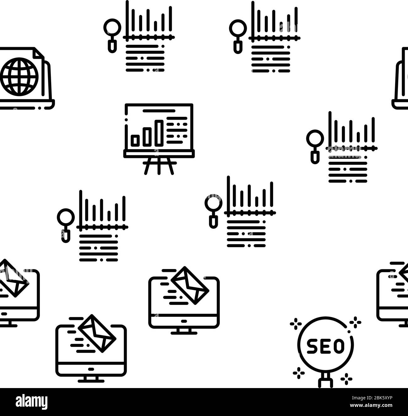 Inbound Marketing Seamless Pattern Vector Stock Vector Image & Art - Alamy