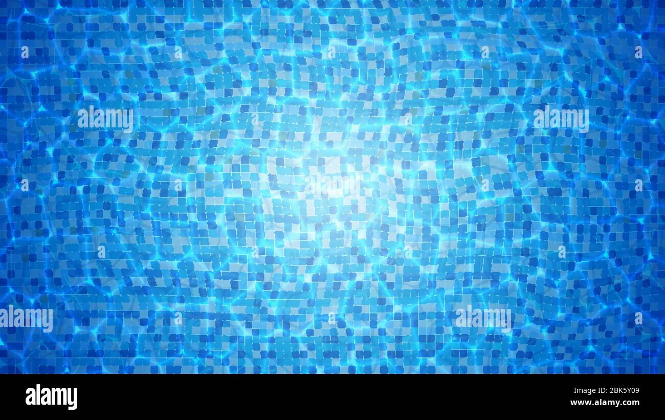 Swimming Pool With Bottom Caustics Ripple Vector Stock Vector Image ...
