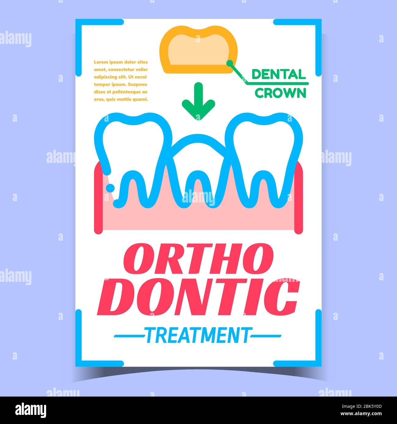 Orthodontic Creative Advertising Banner Vector Stock Vector Image & Art ...