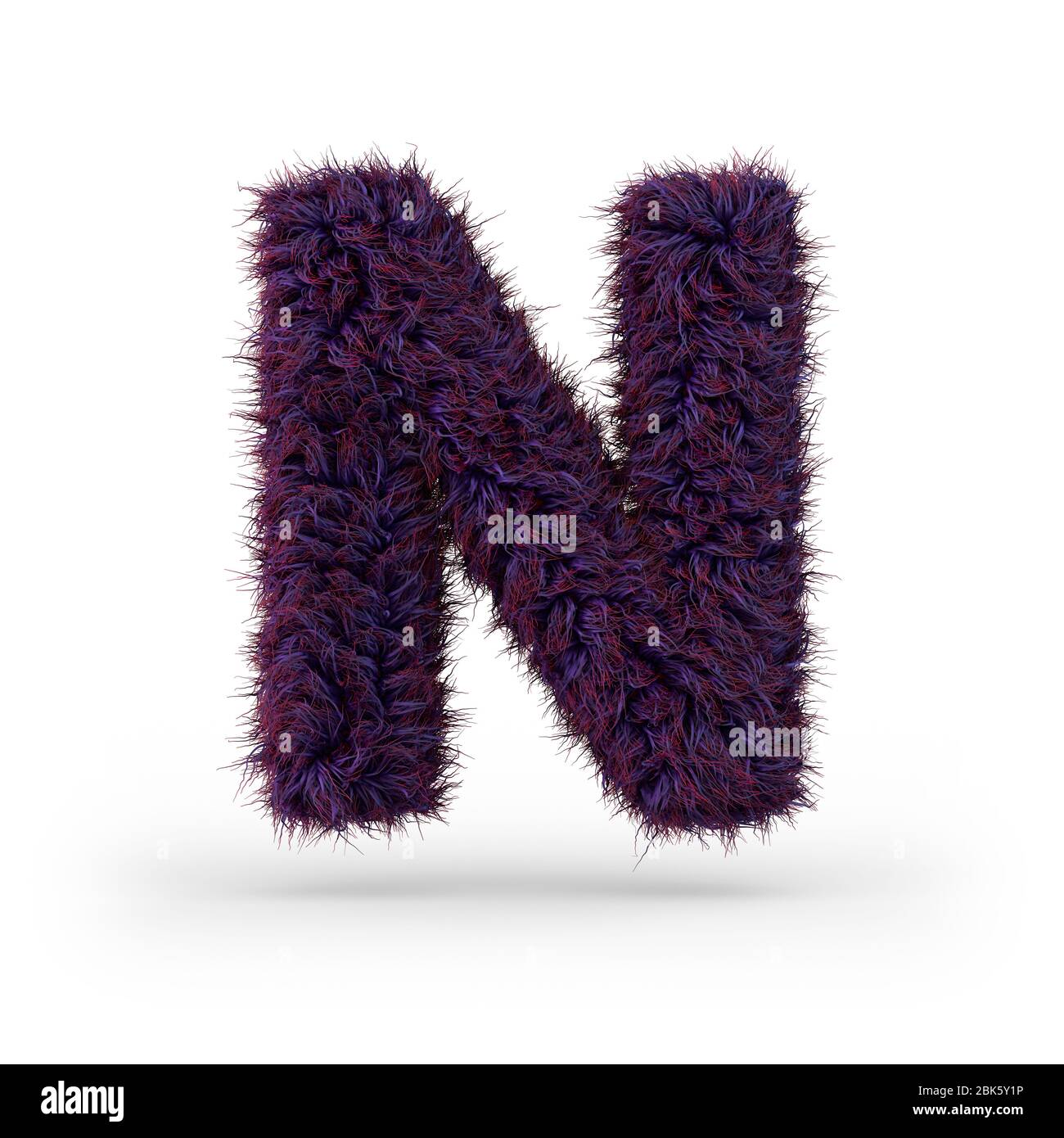 The Letter N In Purple
