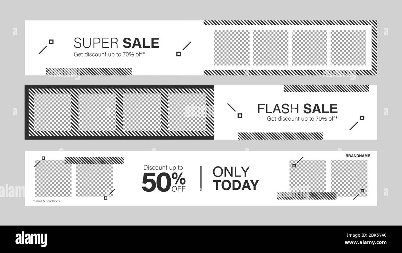 Sale mobile banner for website or internet ads. Promotion sale banner ...