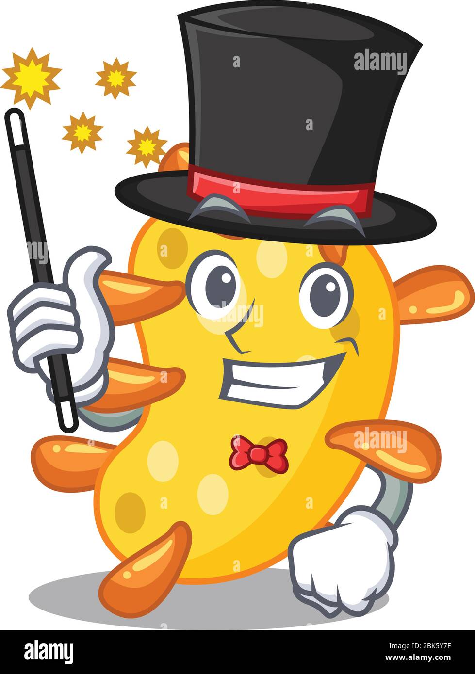 An attractive Magician of vibrio cartoon design Stock Vector Image ...