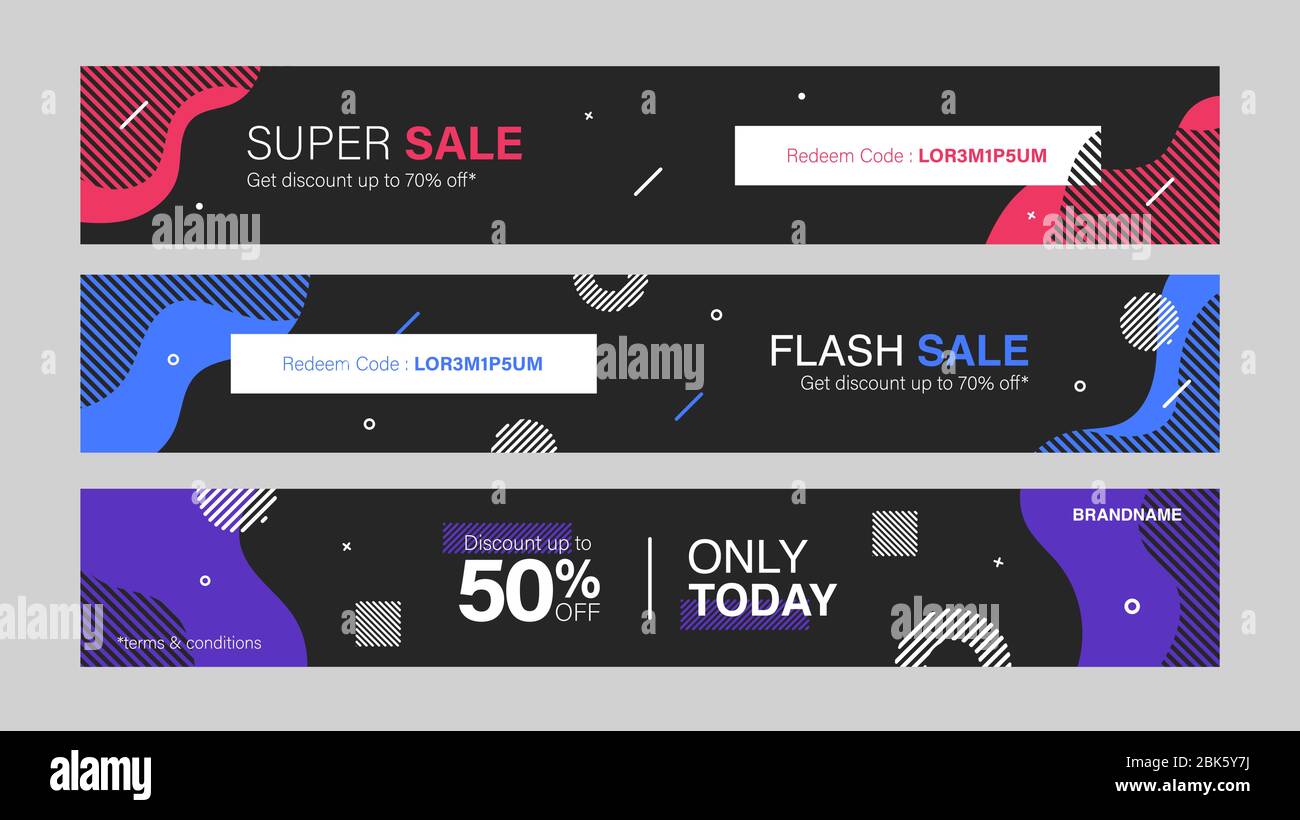 Sale mobile banner for website or internet ads. Promotion sale banner ...