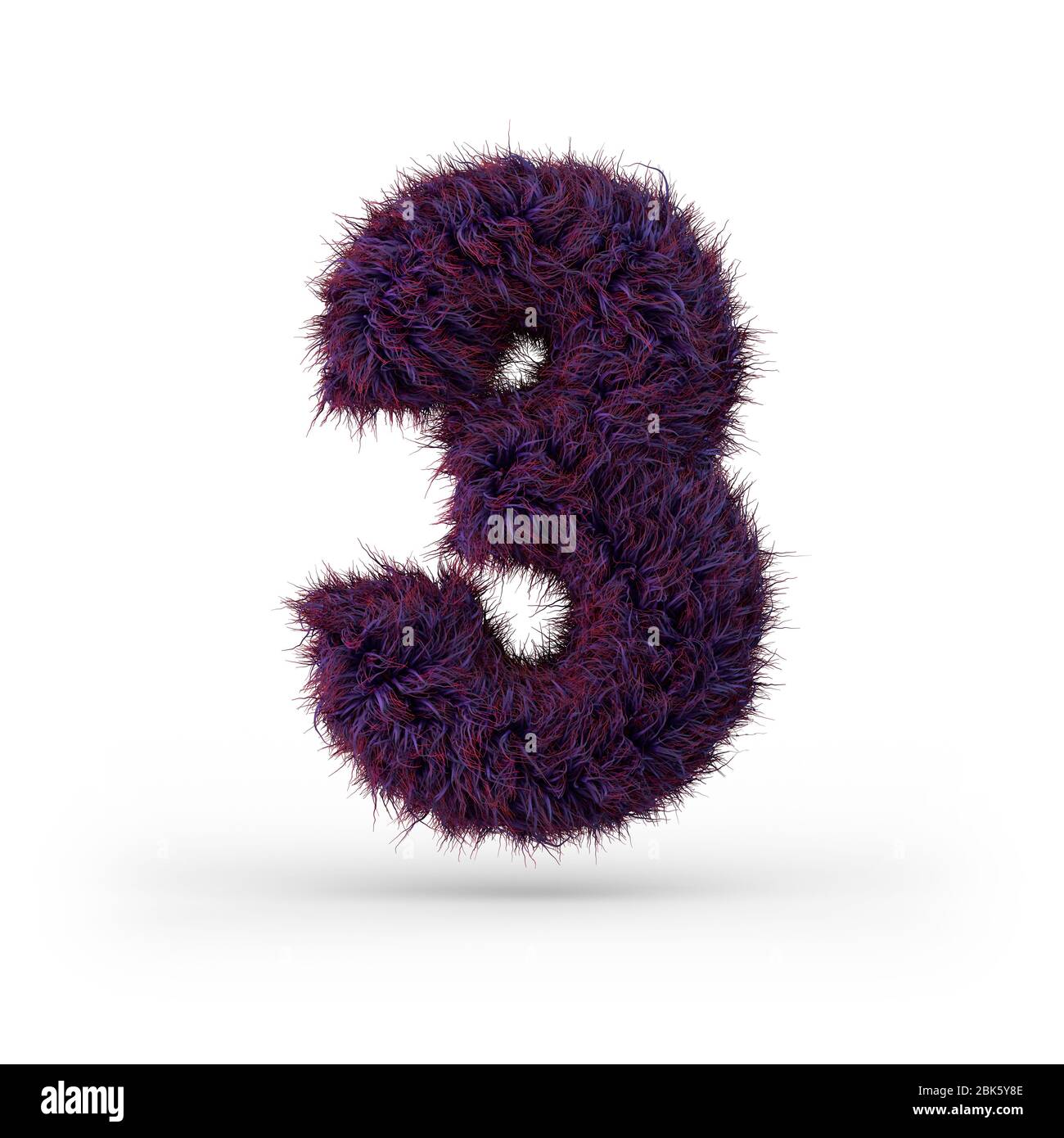 Abstract hairy number three sign hi-res stock photography and images ...