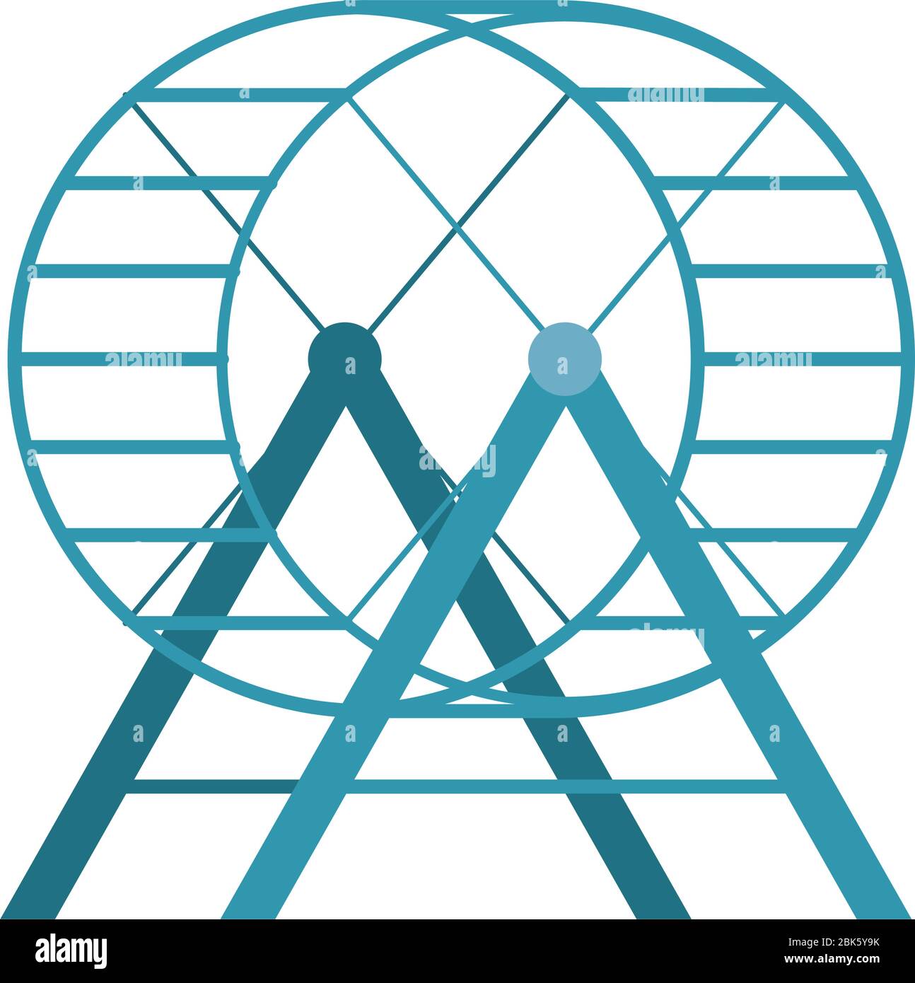 Hamster Wheel With Water Clip Art