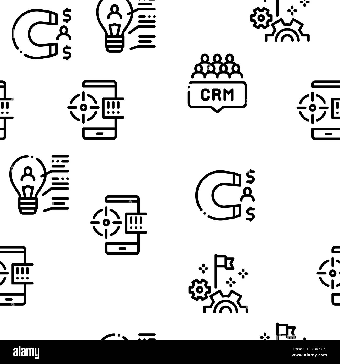 Inbound Marketing Seamless Pattern Vector Stock Vector Image & Art - Alamy