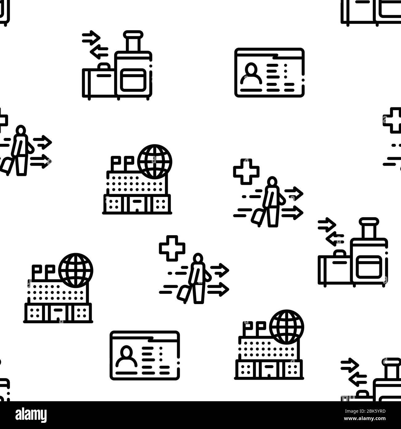 Immigration Refugee Seamless Pattern Vector Stock Vector Image & Art ...