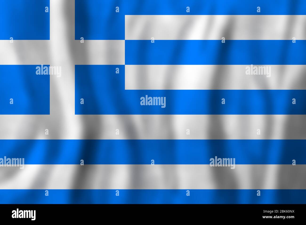 Greece flag Background. Silky shiny texture Stock Photo - Alamy