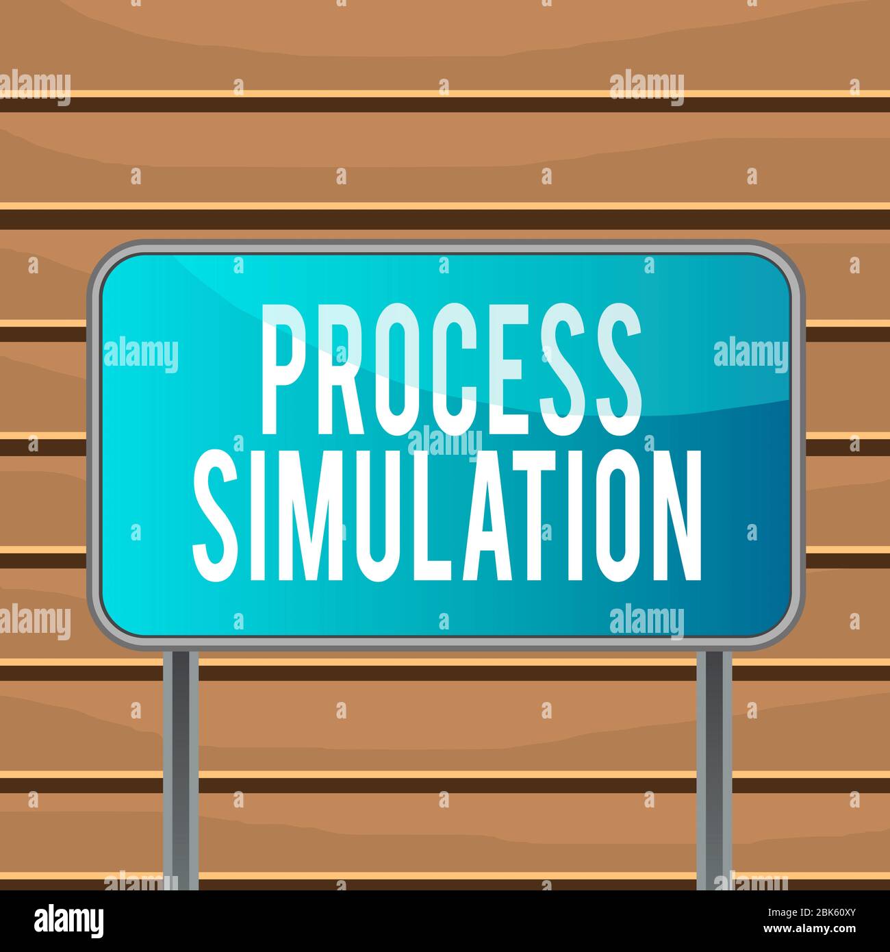 Conceptual hand writing showing Process Simulation. Concept meaning Technical Representation ...