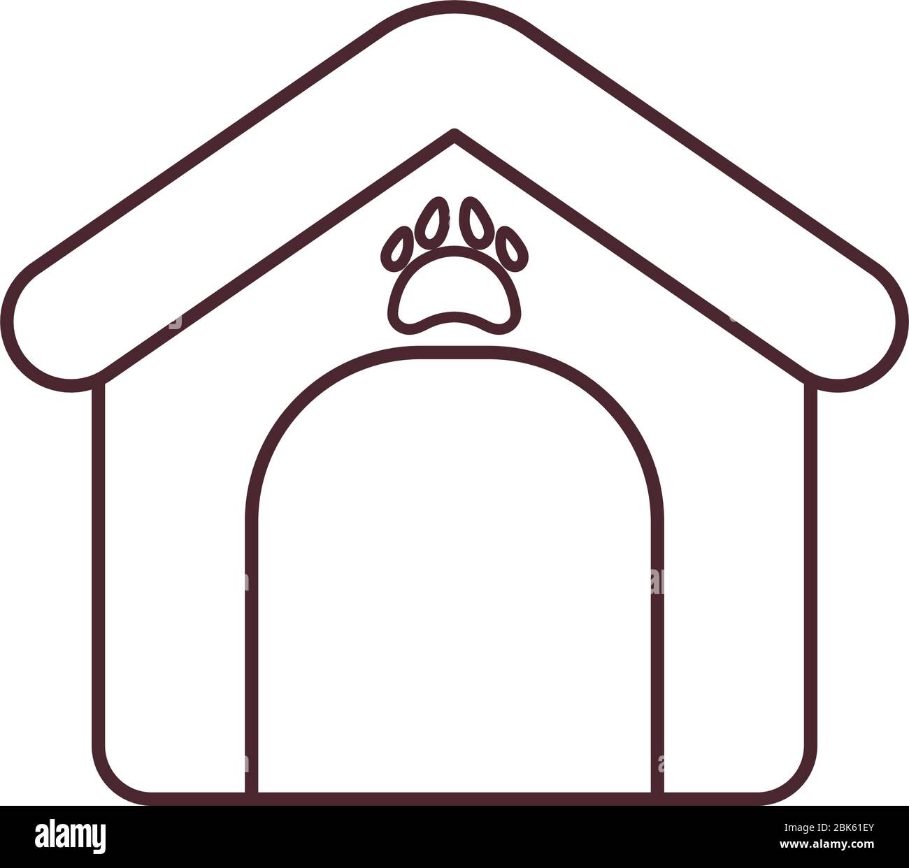 Dog House Outline Drawing