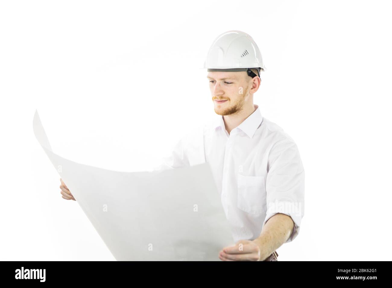 Engineer builder working documents hi-res stock photography and images ...