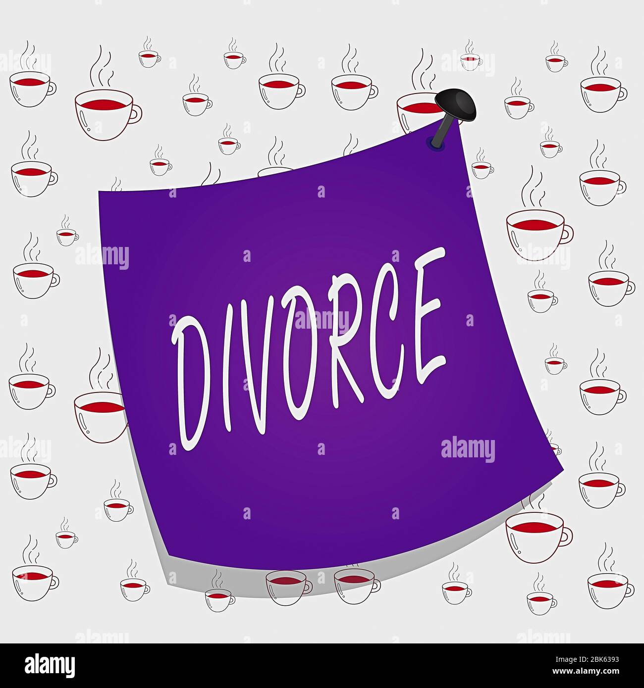 Writing note showing Divorce. Business concept for Legal dissolution of ...