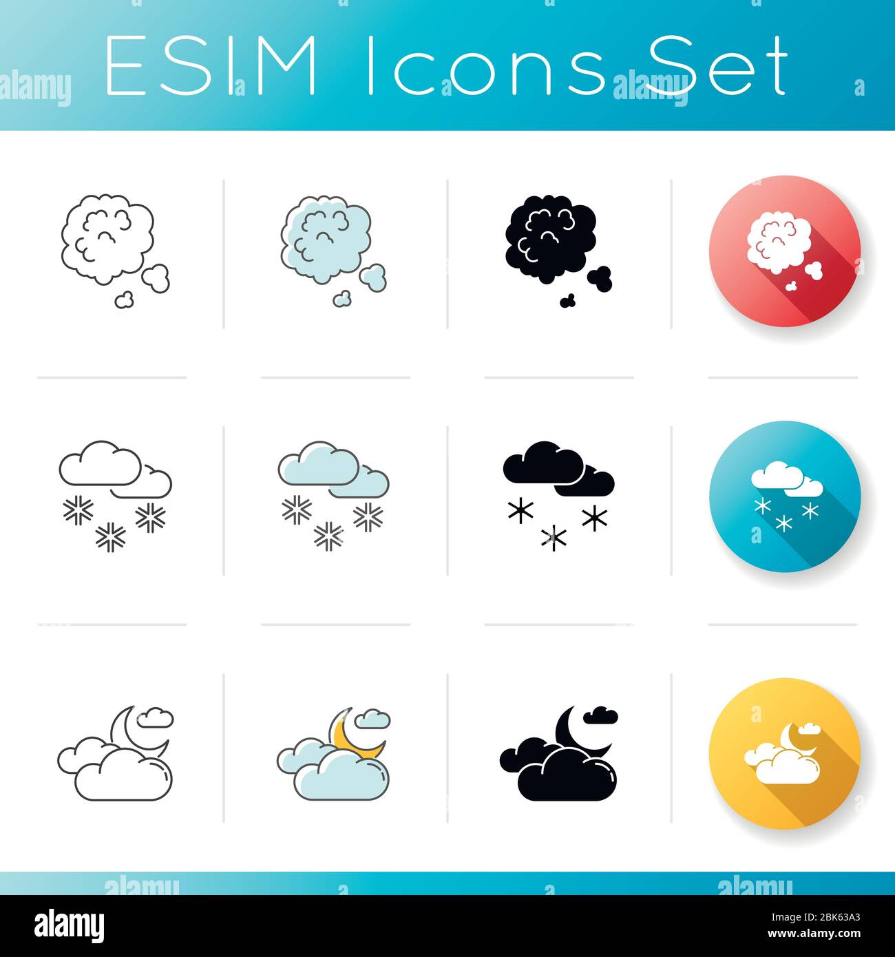 Meteorology icons set Stock Vector Image & Art - Alamy