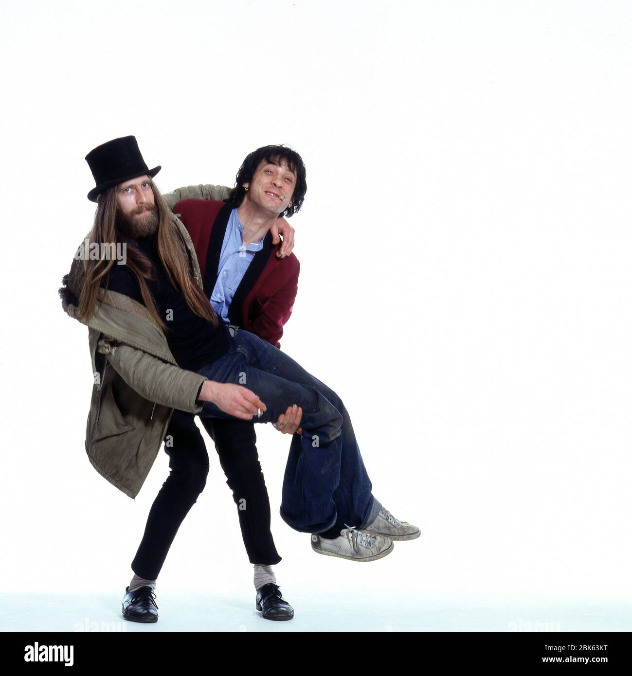 John Otway and Wild Willy Barrett. 1980 Stock Photo - Alamy