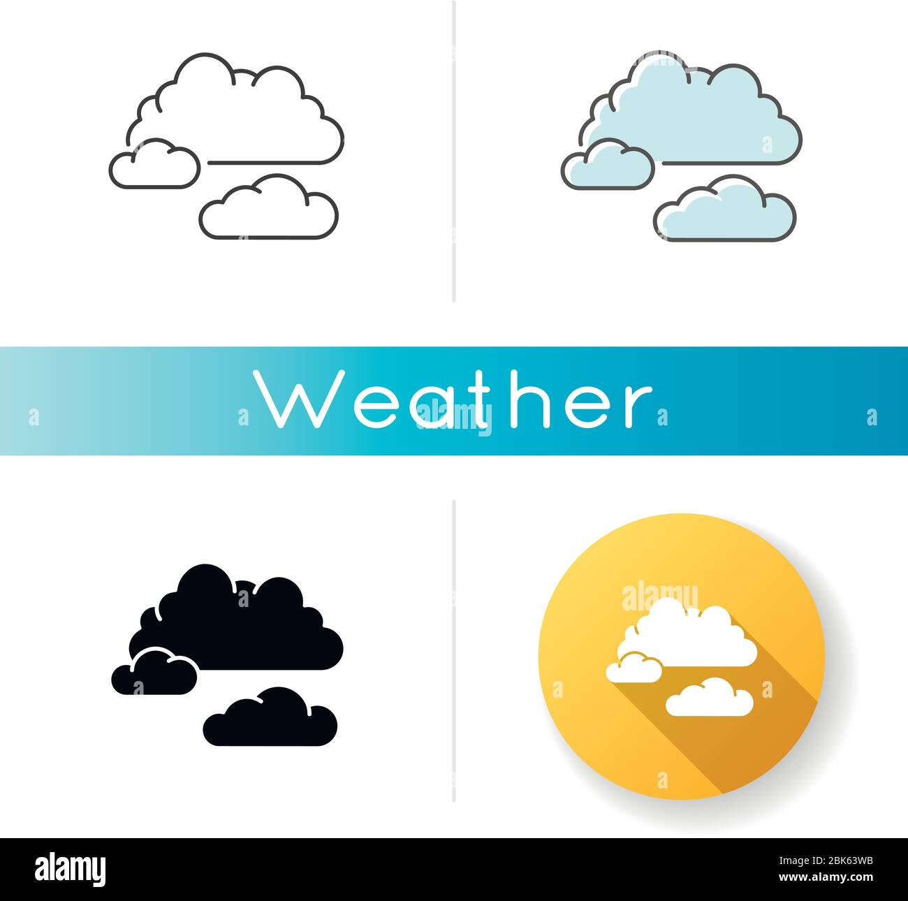 Cloudy weather icon Stock Vector Image & Art - Alamy