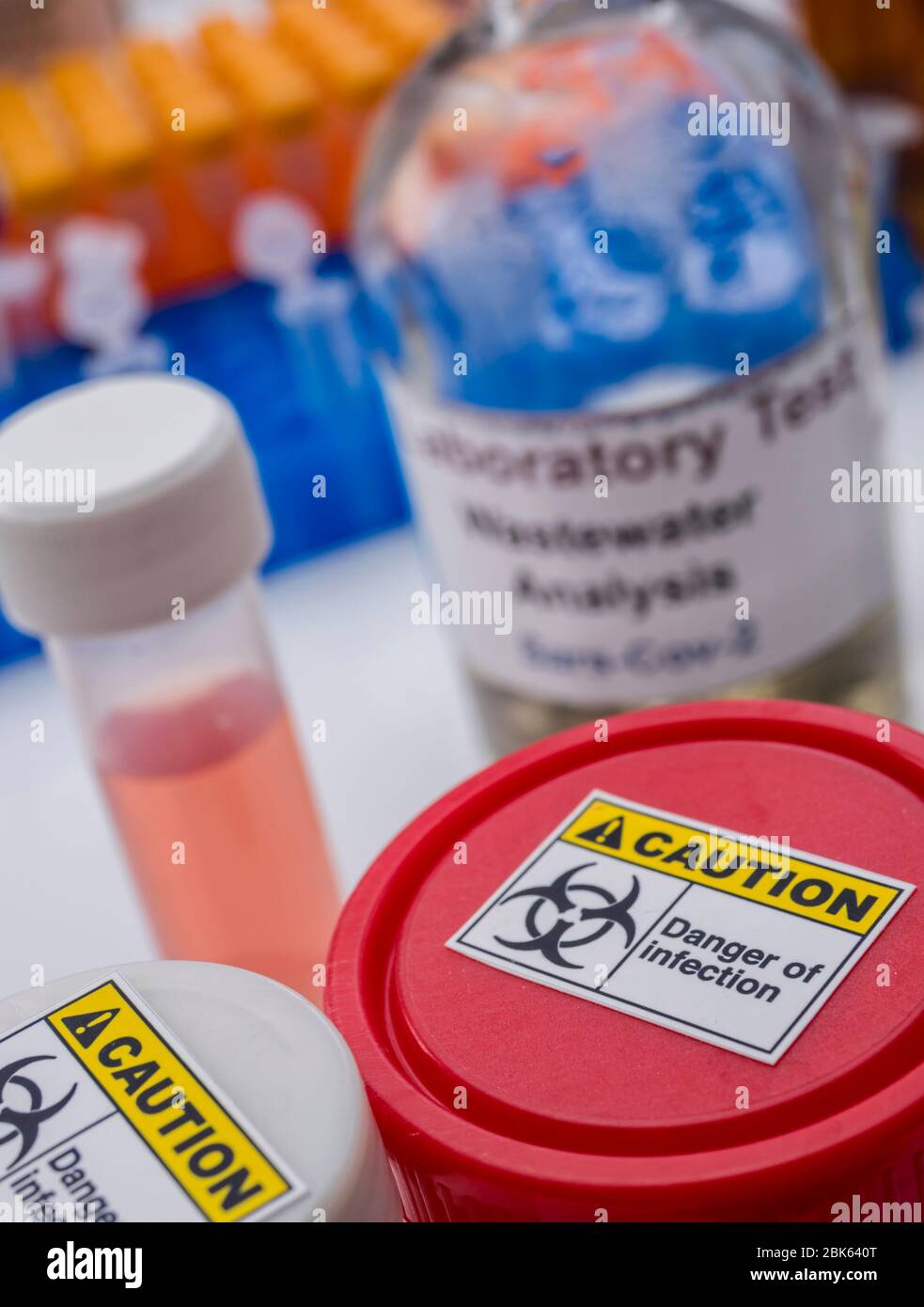 Scientific analysis of wastewater sample in laboratory, investigation ...