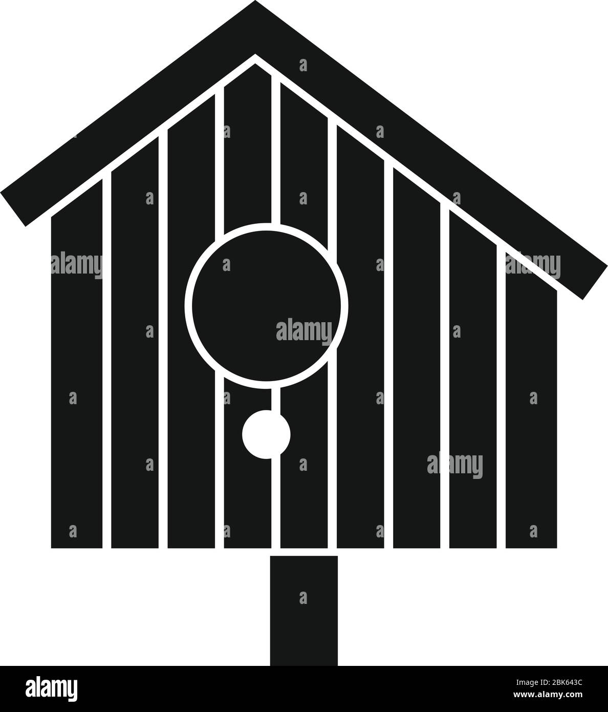 Tree bird house icon. Simple illustration of tree bird house vector ...
