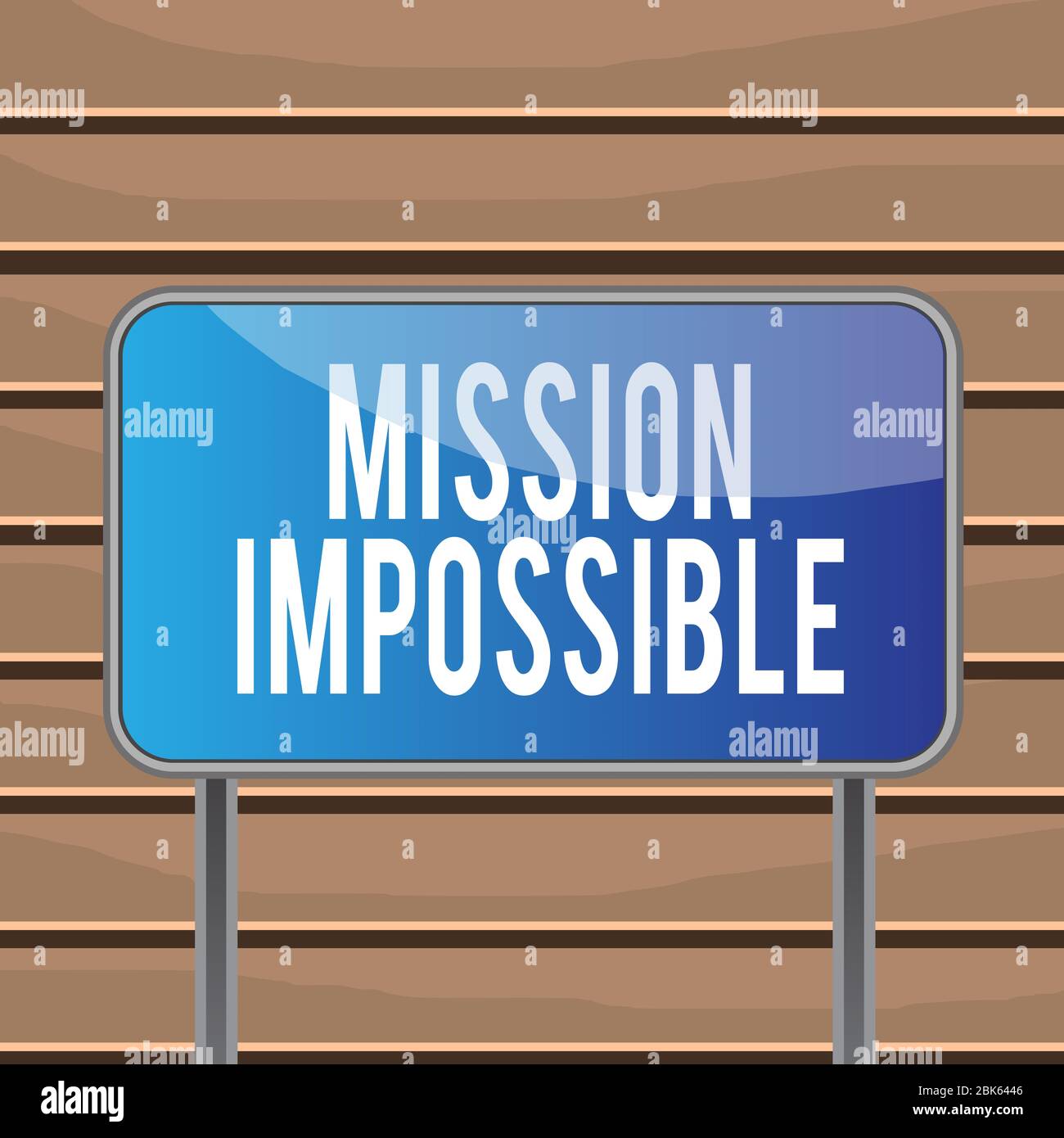 Conceptual hand writing showing Mission Impossible. Concept meaning ...