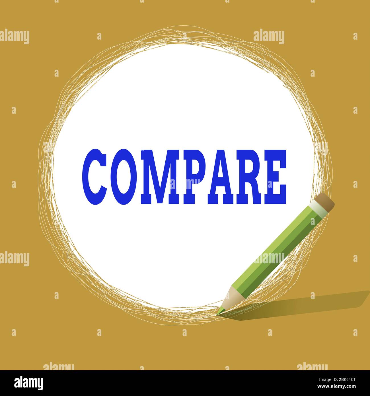 Conceptual hand writing showing Compare. Concept meaning Estimate ...